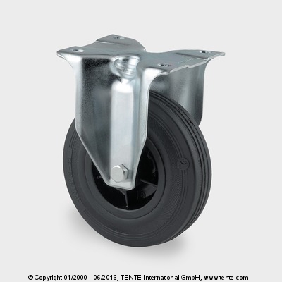 T00547 TENTE RUEDA NYLON PLETINA 3478 PVO 100 P62 NEGRO - Hierros y ...